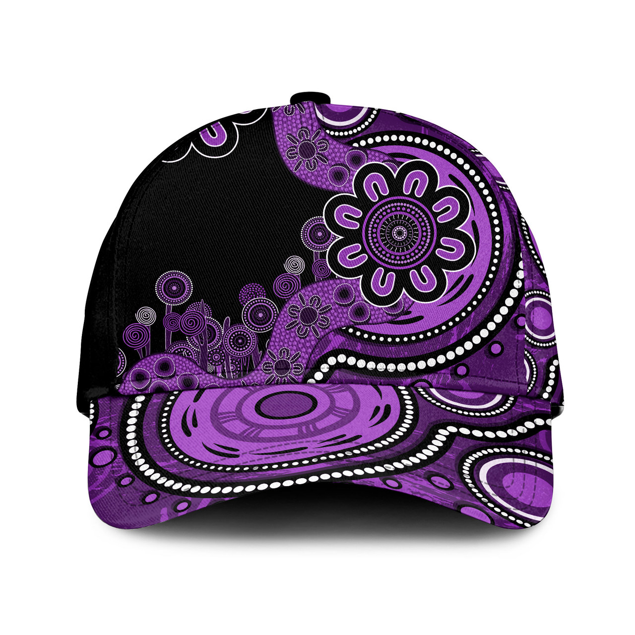 Australia Cap Aboriginal Indigenous Dot Painting