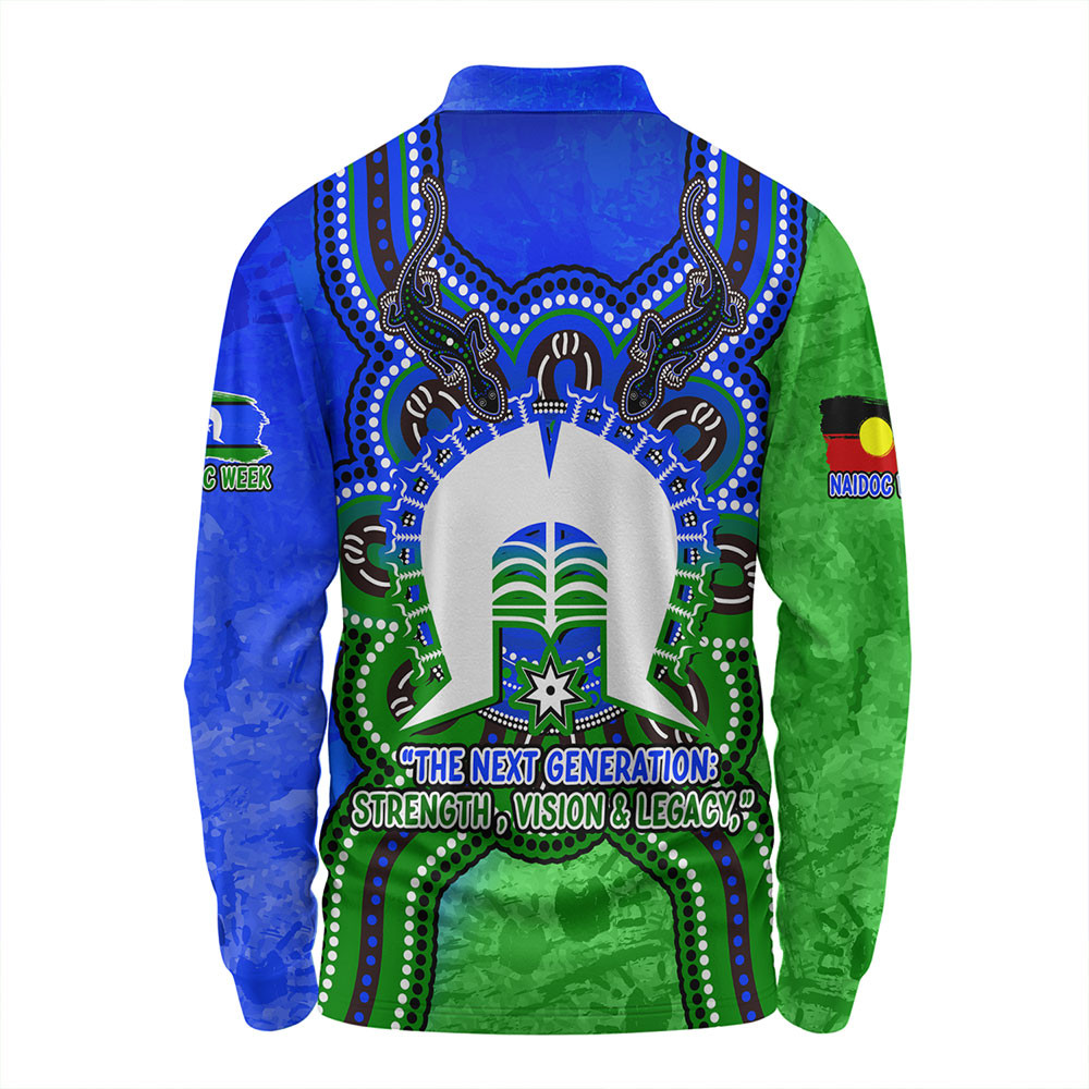 Indigenous Australian Aboriginal Long Sleeve Polo Shirt Dhari Dreams ...