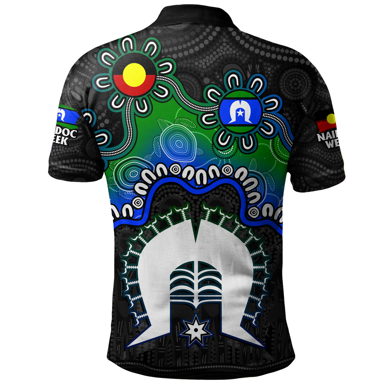 Indigenous Australian Aboriginal Polo Shirt Naidoc Week Echo Of Ancestors