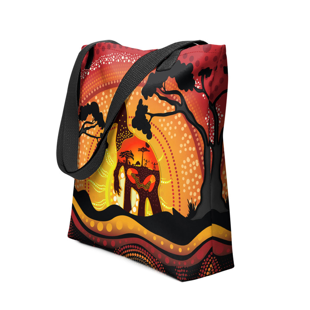 Indigenous Australian Aboriginal Tote Bag Sacred Land Connection ...