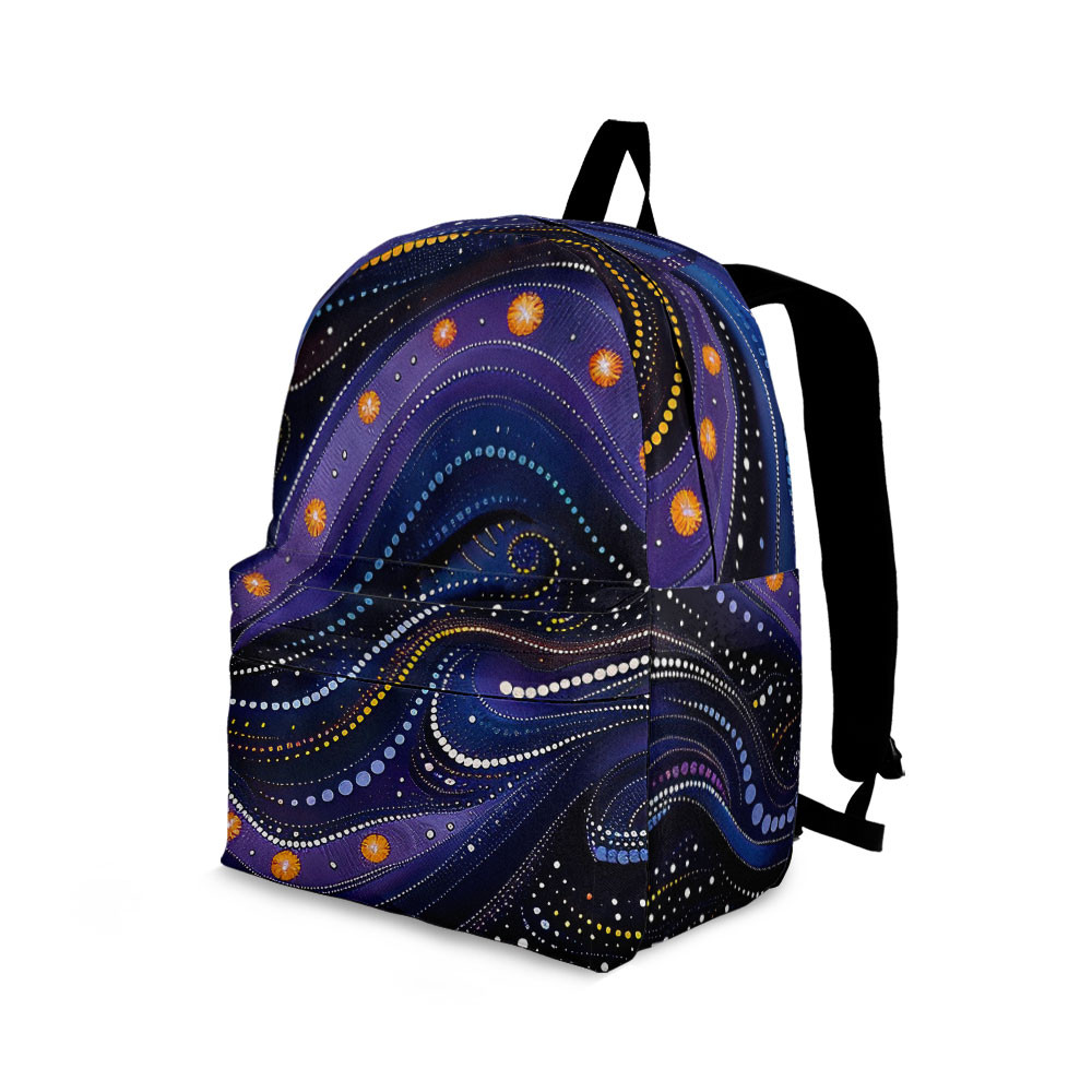 Indigenous Australian Aboriginal Backpack Aboriginal Star Trails Flow ...