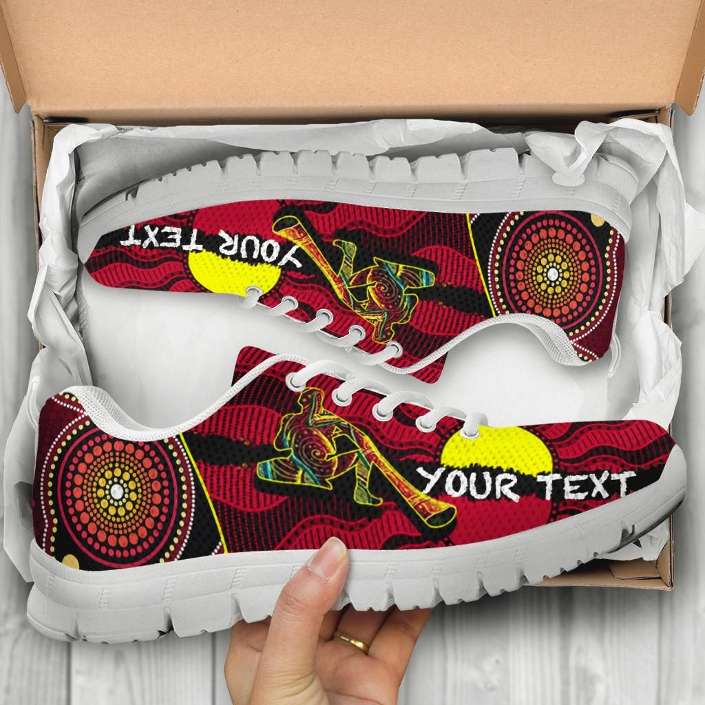 [Custom] Australia Sneaker - Australia Aboriginal Dots With Didgeridoo ...