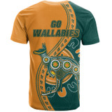 Australia Wallabies T-Shirt Custom Go Wallabies Aboriginal Inspired Jersey