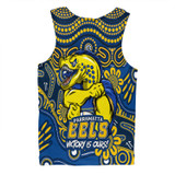 Parramatta Eels Men Singlet Aboriginal Inspired Tough Fan Rugby For Life