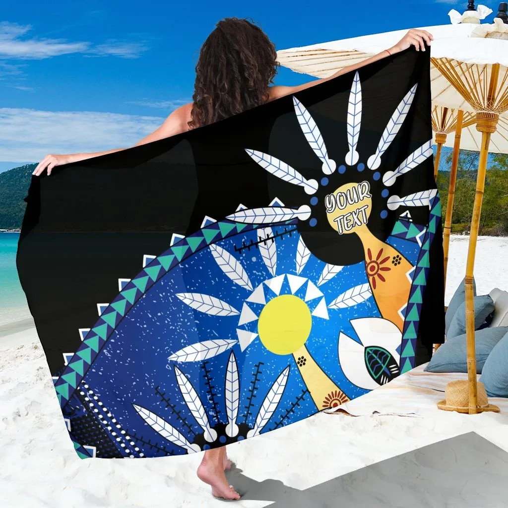 [Custom] Australia Torres Strait Sarong - Dhari Mask In Palm Tree