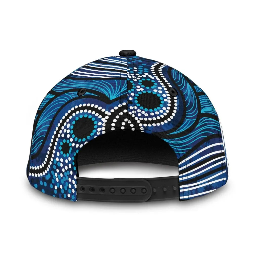 Australia Aboriginal Cap - Aboriginal Dot Art Painting Ver 9