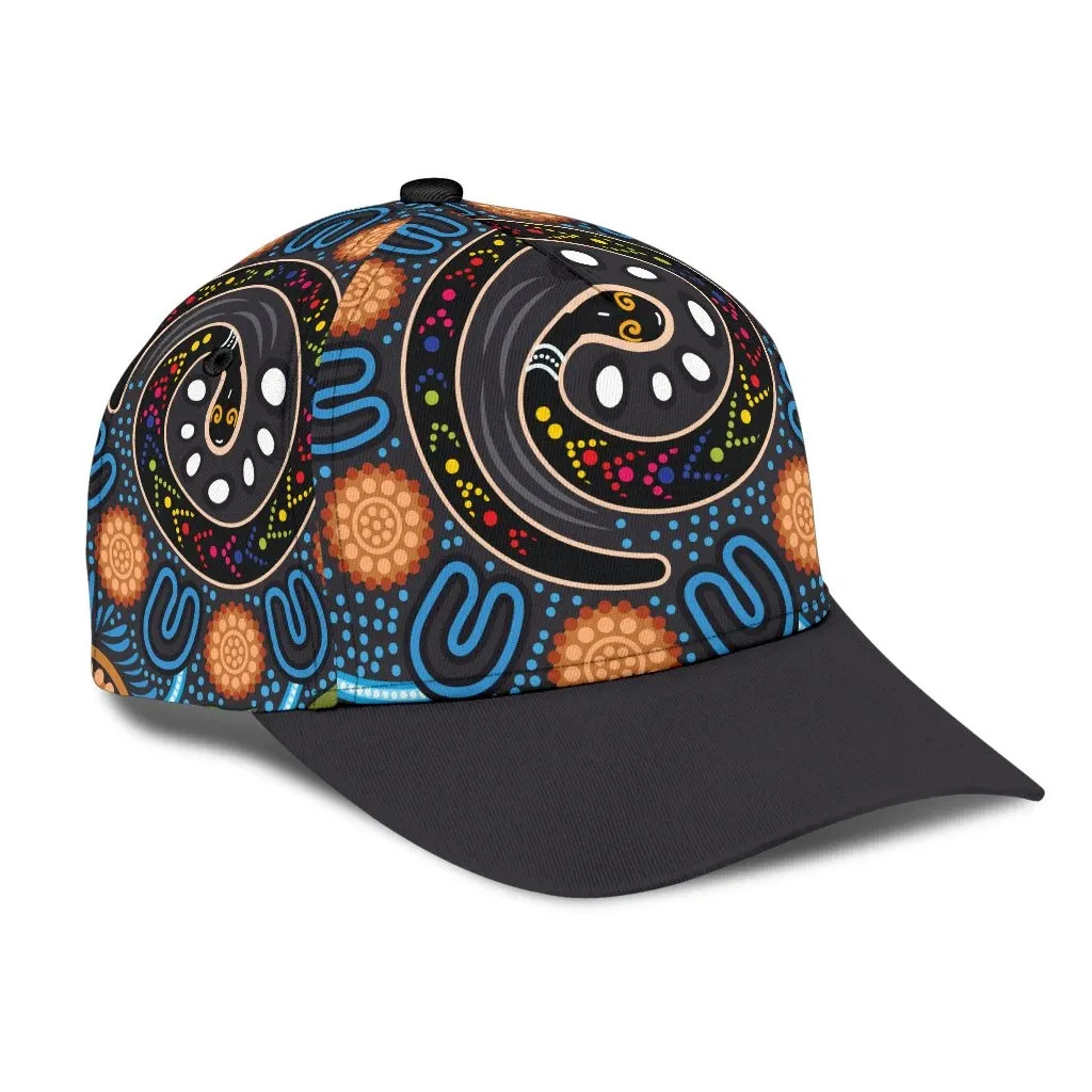 Australia Aboriginal Cap - Aboriginal Art Painting And Snake