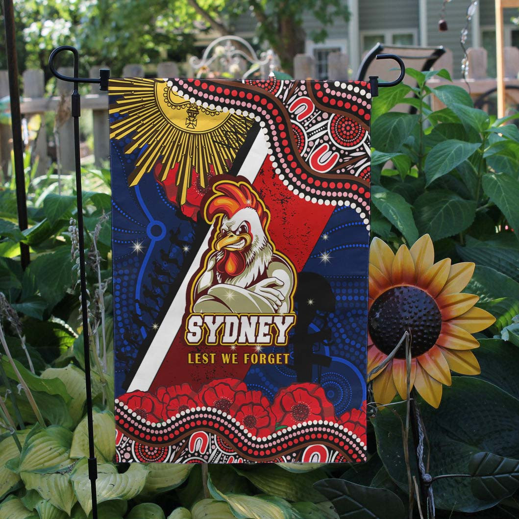 Australia Sydney Anzac Flag - Anzac Day Sydney Aboriginal Inspired Flag