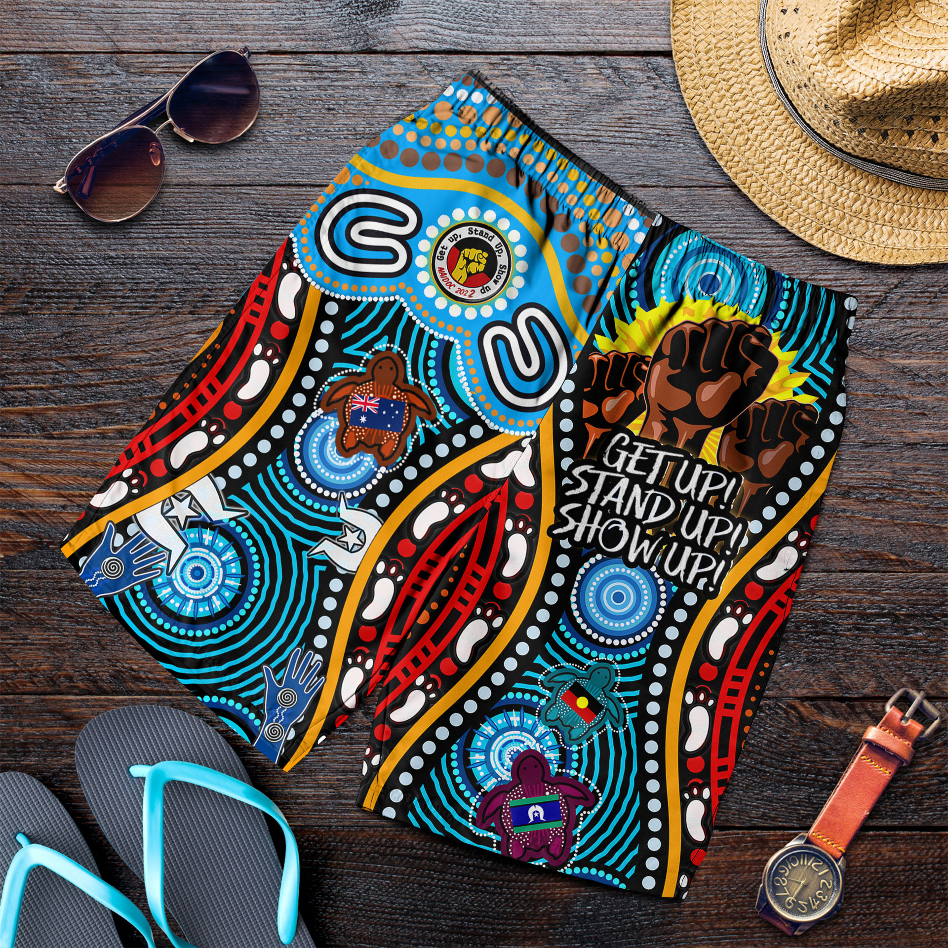 Australia Naidoc Week Custom Men Short - Aboriginal and Torres Strait ...