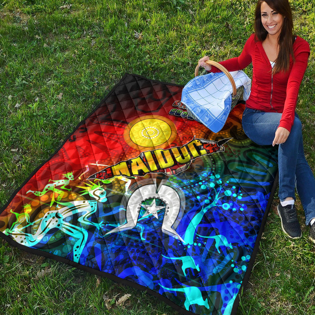 Australia Naidoc Week Quilt - Naidoc Aboriginal Dot Art Painting With ...