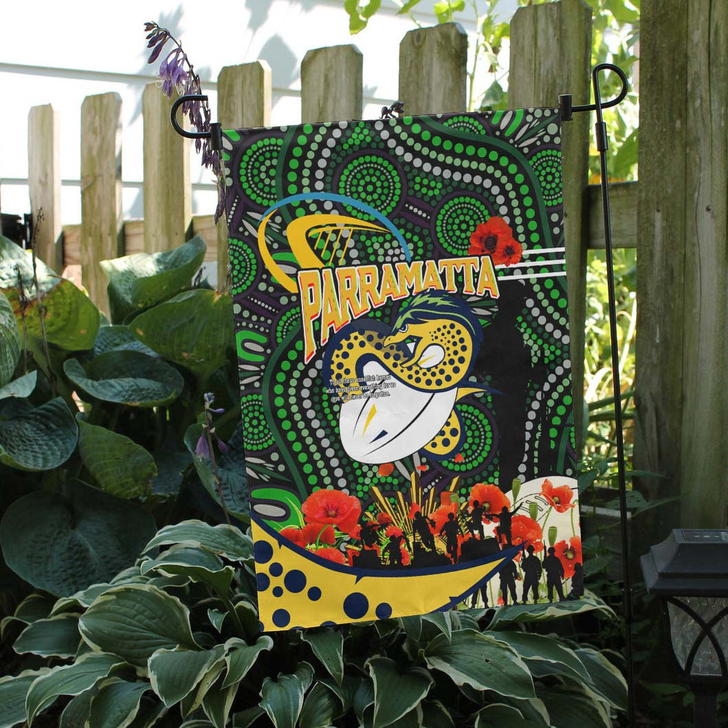 Parramatta Eels Flag - Anzac Day Remembrance Aboriginal Inspired ...