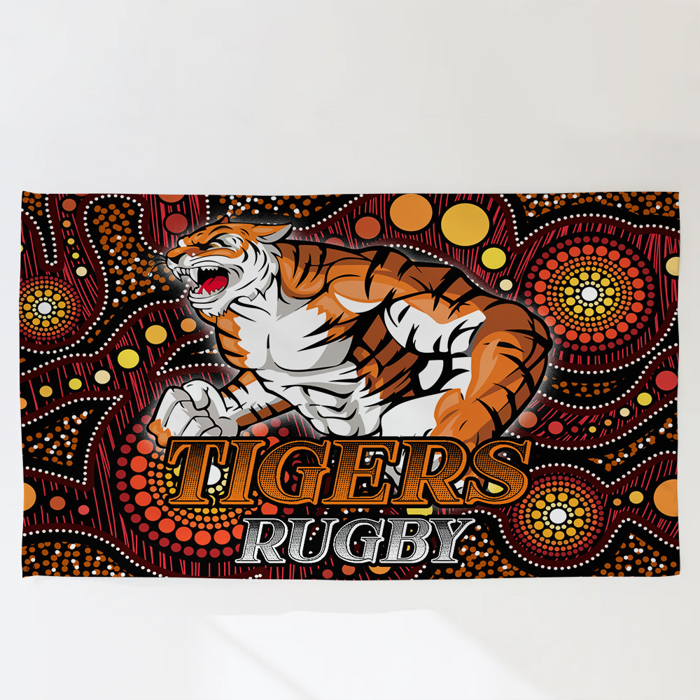 Wests Tigers Flag - Wests Tigers Aboriginal Inspired Indigenous Sport ...