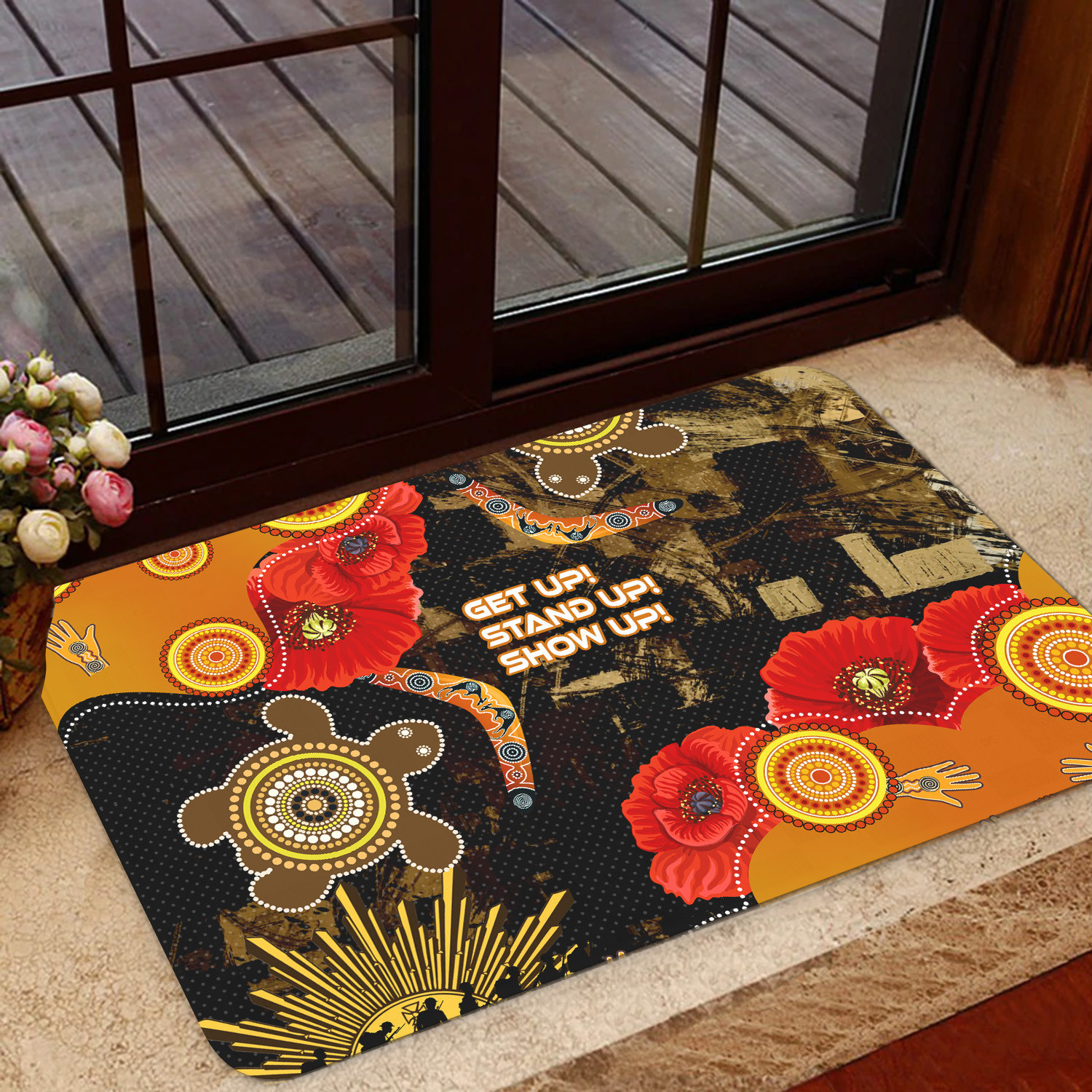 Australia Aboriginal Inspired Door Mat - Naidoc Week Aboriginal ...