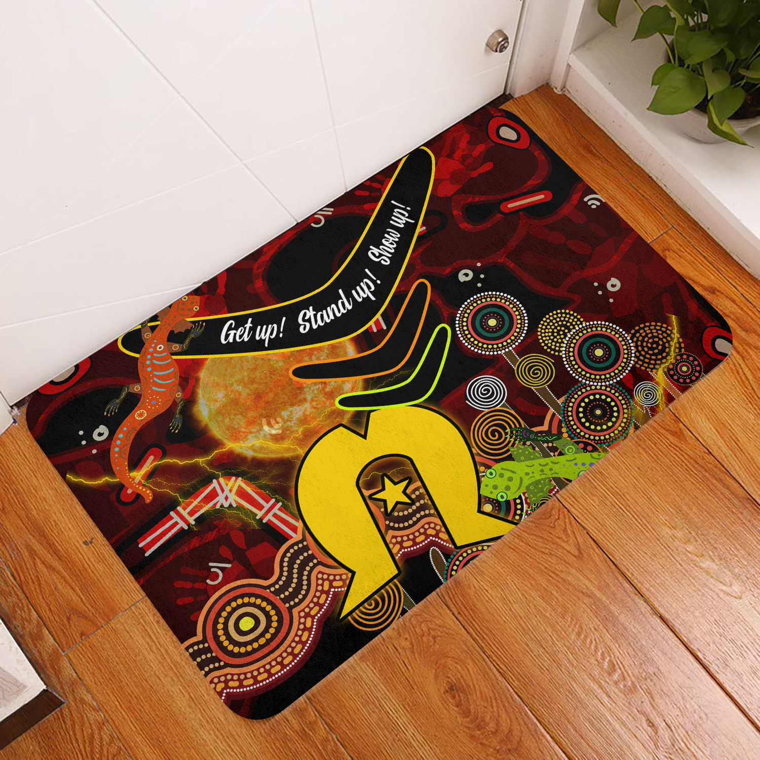 Australia Aboriginal Door Mat - Australia Boomerang Naidoc Week and ...