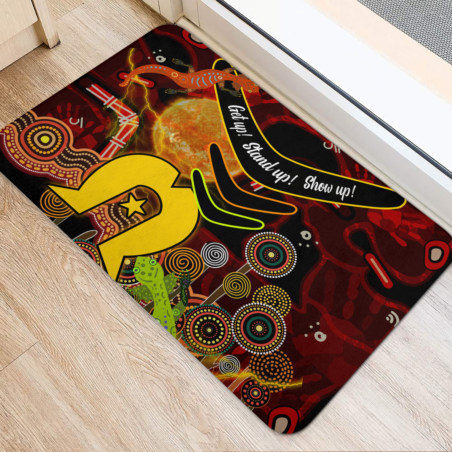 Australia Aboriginal Door Mat - Australia Boomerang Naidoc Week and ...