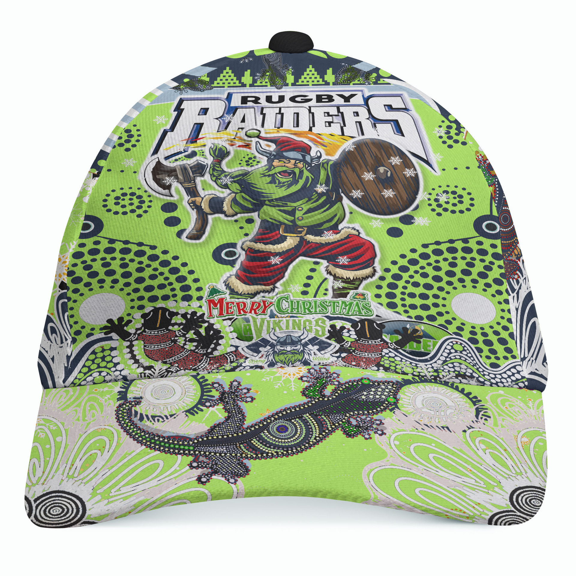 Canberra Raiders Christmas Cap - Merry Viking Canberra Raiders ...