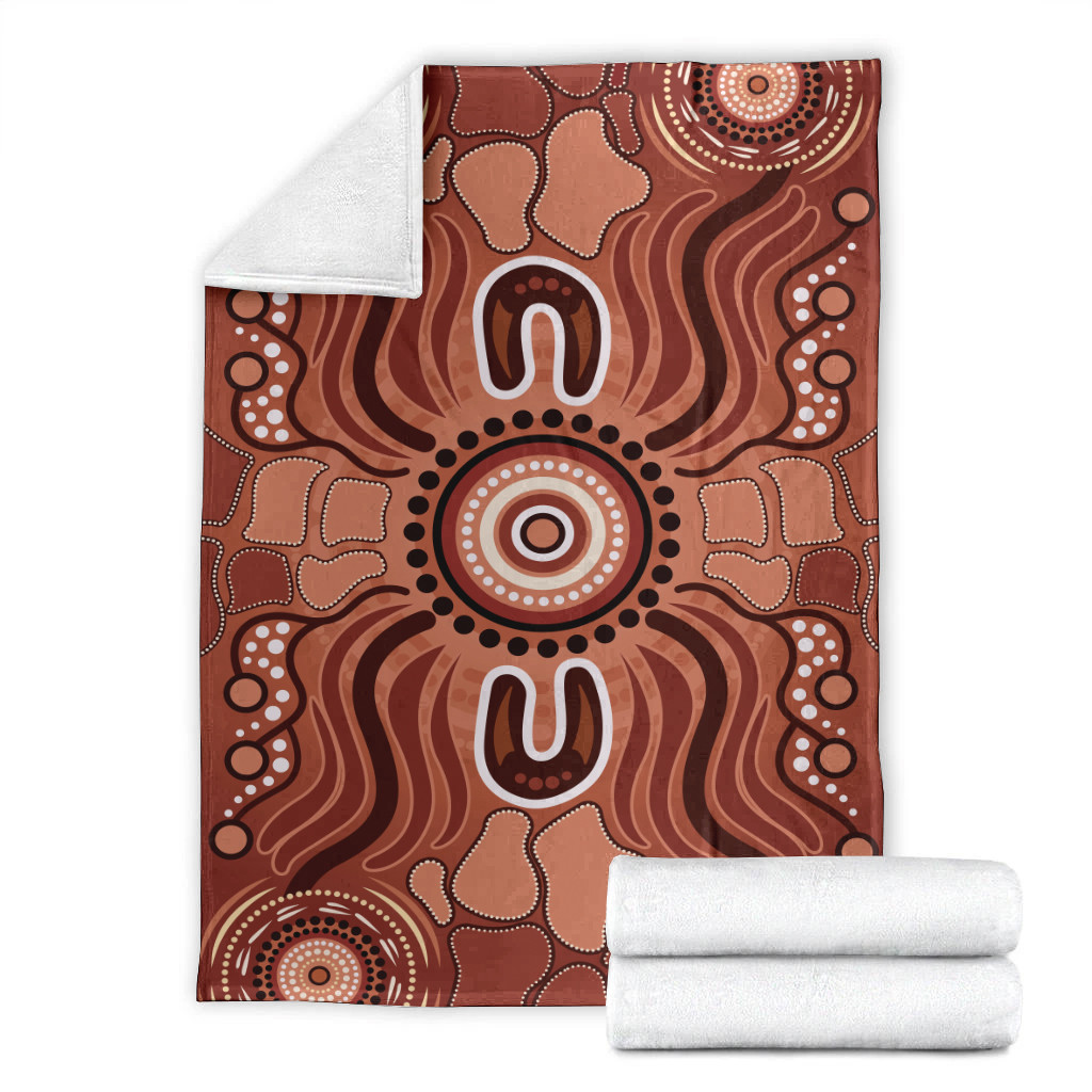 Australia Aboriginal Inspired Blanket - Land Aboriginal Art Painting ...