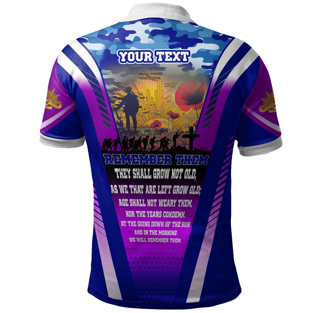 Australia Anzac Camo Polo Shirt - Custom Anzac Poem Lest We Forget Polo ...