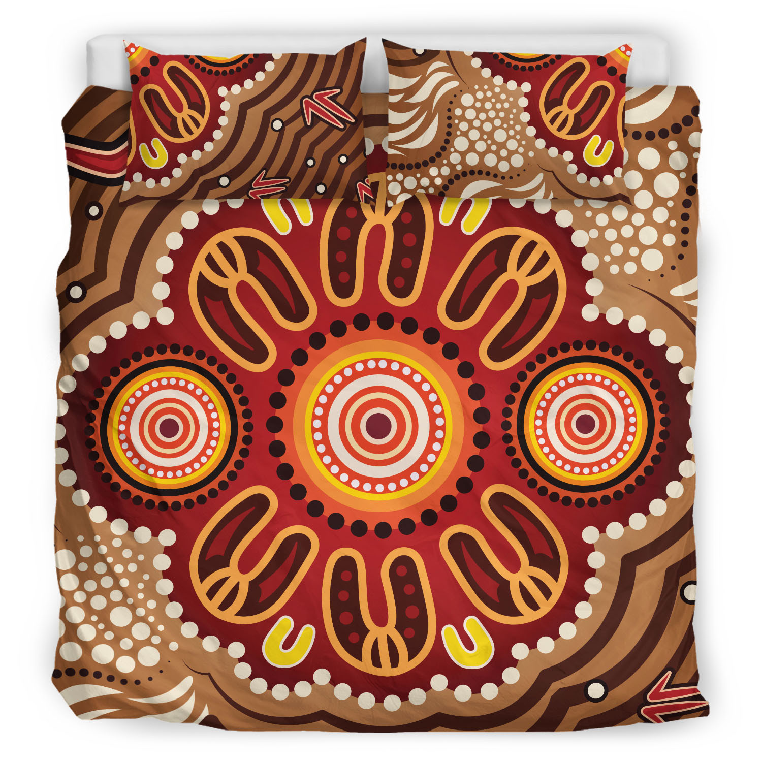 Australia Aboriginal Inspired Bedding Set - Aboriginal Connection ...