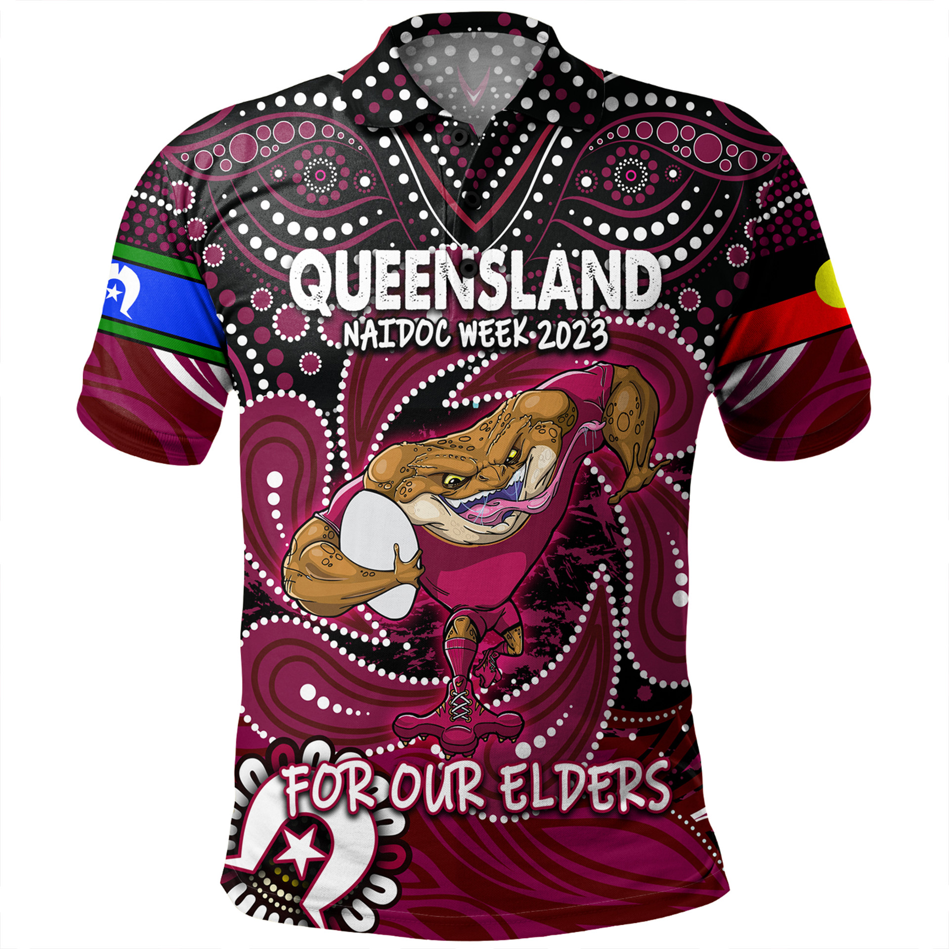 Queensland Naidoc Week Polo Shirt - Aboriginal For Our Elder NAIDOC ...