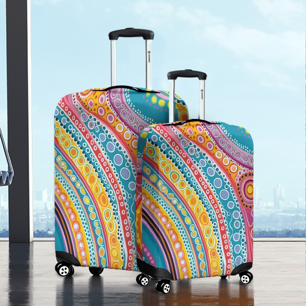 Australia Aboriginal Luggage Cover - Australian Indigenous Aboriginal ...