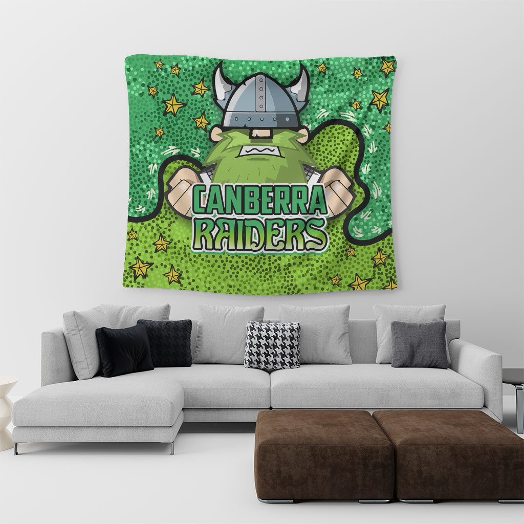 Canberra Raiders Custom Tapestry - Team With Dot And Star Patterns For ...