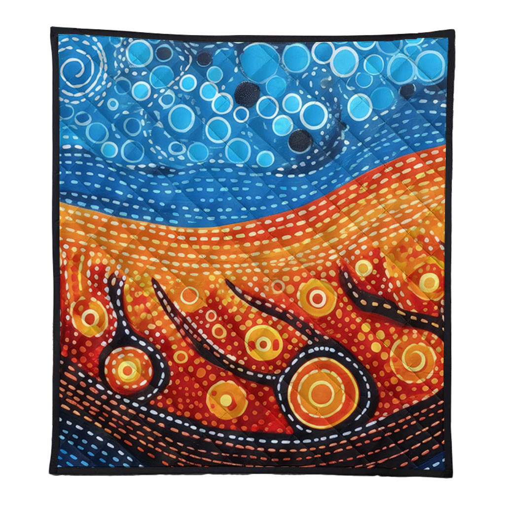 Australia Dreaming Aboriginal Quilt - Aboriginal Culture Indigenous ...