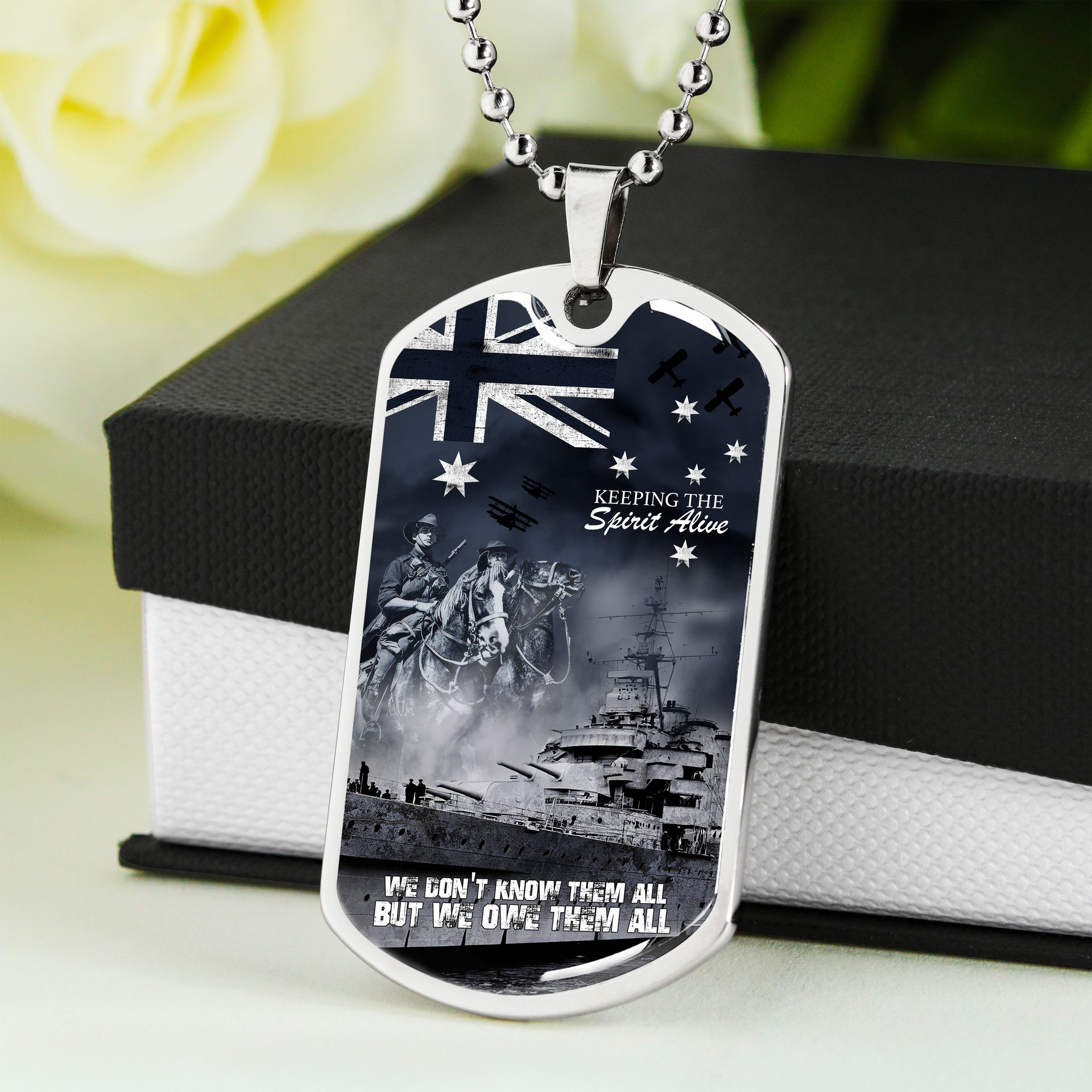 Australia Anzac Day Dog Tag Remember All The Battles Fought