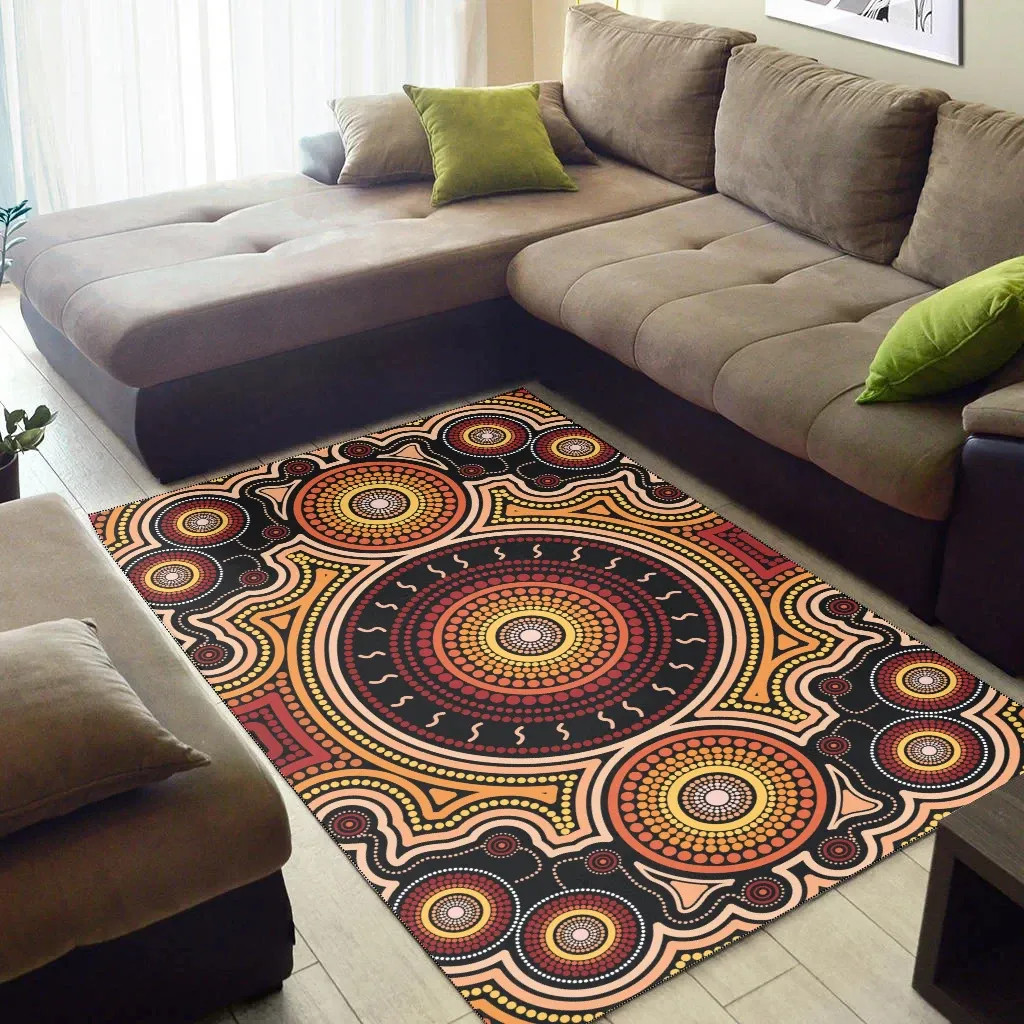 Australia Area Rug - Aboriginal Pattern ver01