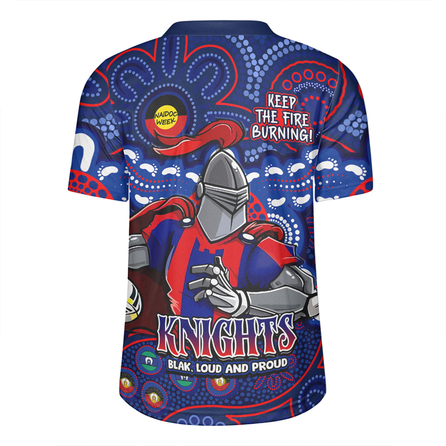 Newcastle Knights Rugby Jersey Custom Naidoc Week 2024 Aboriginal ...