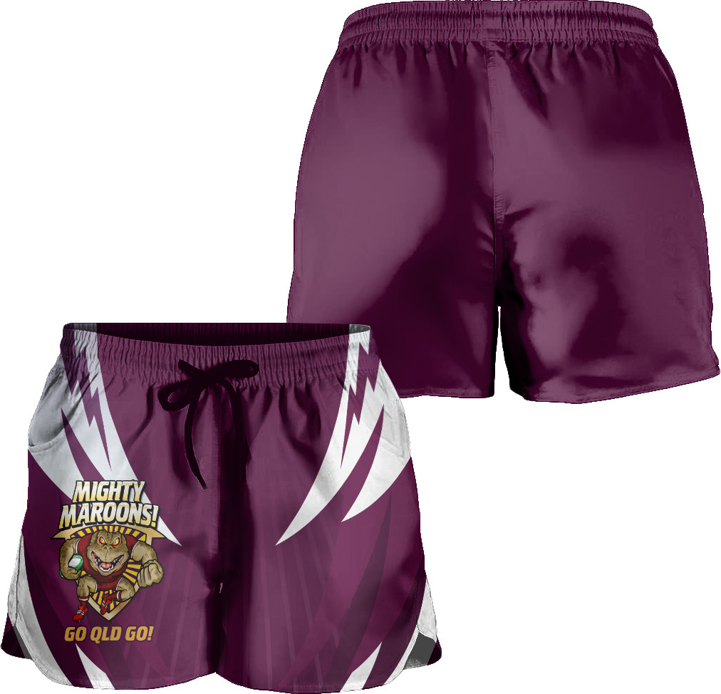 Queensland Maroons Women Shorts - Custom State Of Origin 2024 ...