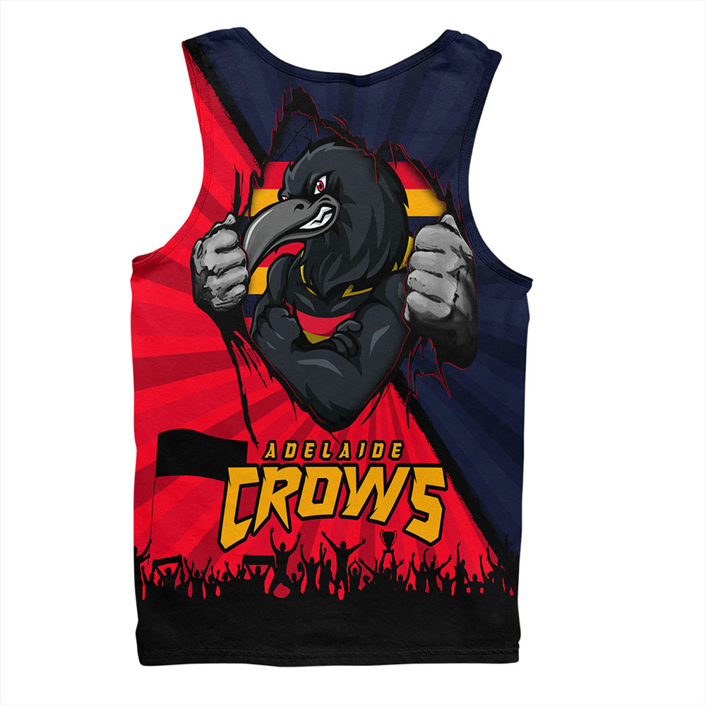 Adelaide Crows Men Singlet Breaking Through Fan Design