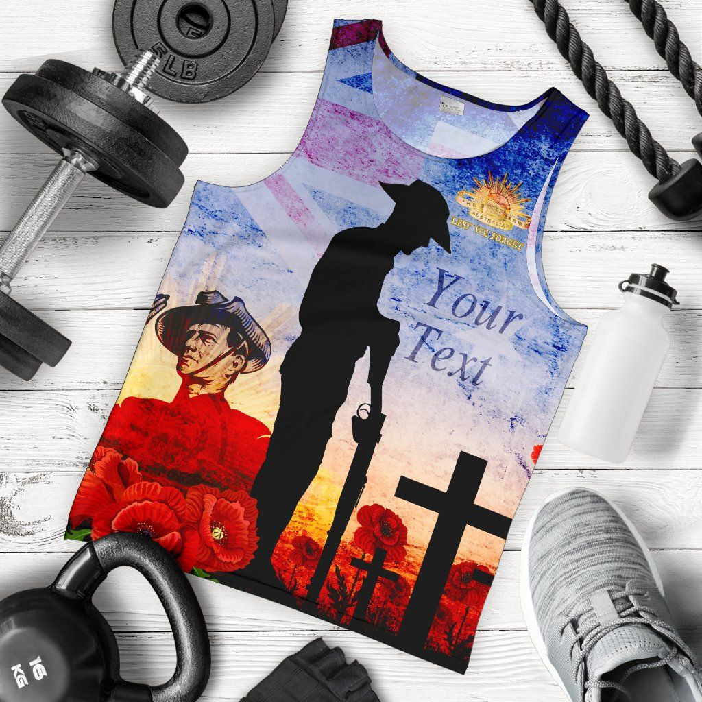 [Custom] Australia Anzac Men Tank Top - Anzac 2020 Lest We Forget The ...