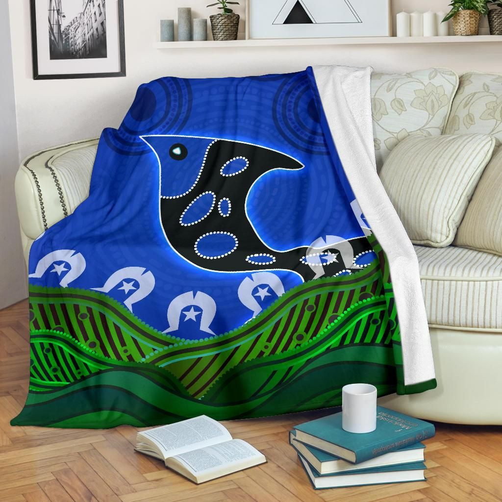 Australia Blanket - Torres Strait Dot Patterns Fish