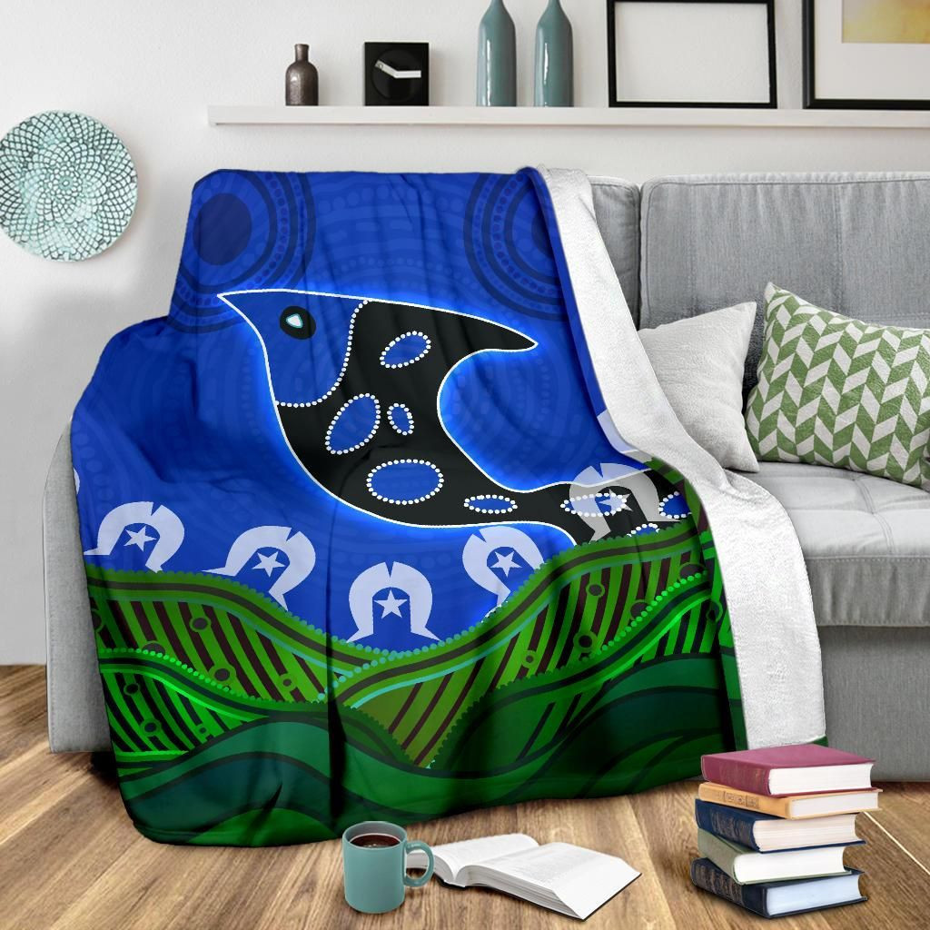 Australia Blanket - Torres Strait Dot Patterns Fish