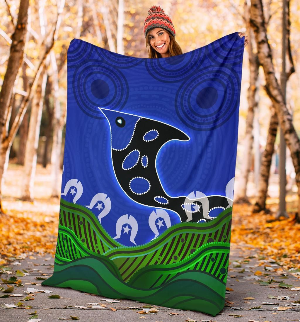 Australia Blanket - Torres Strait Dot Patterns Fish