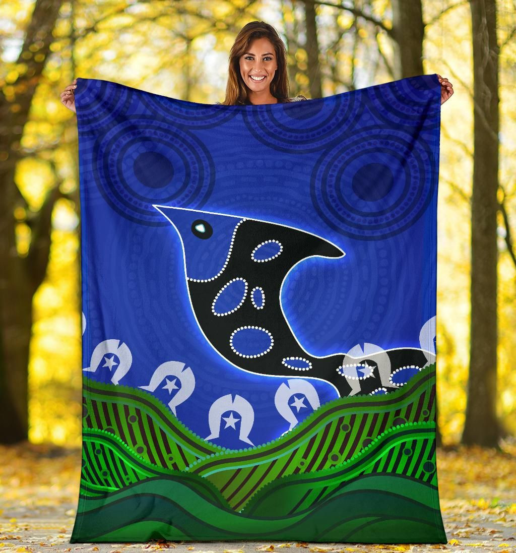 Australia Blanket - Torres Strait Dot Patterns Fish