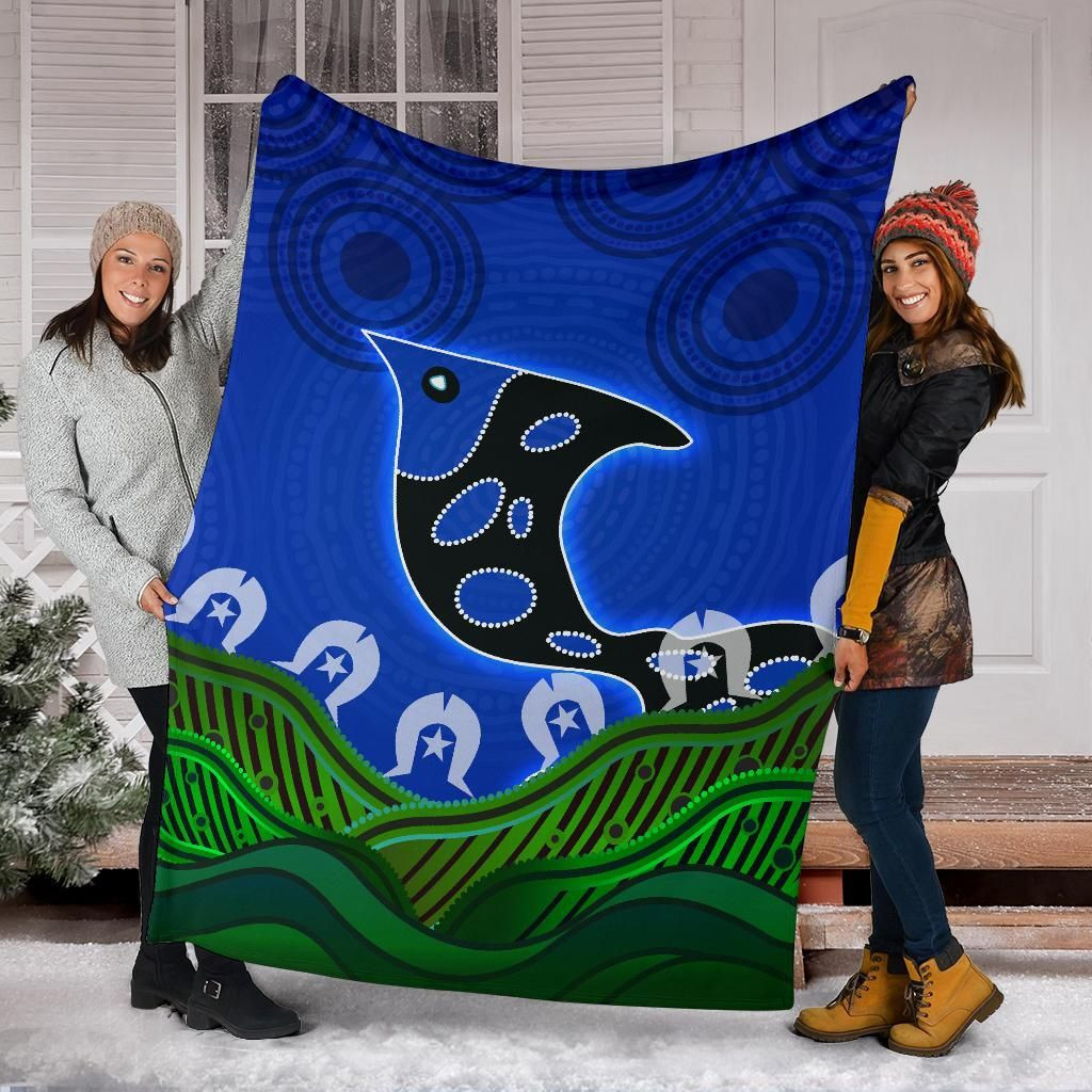 Australia Blanket - Torres Strait Dot Patterns Fish