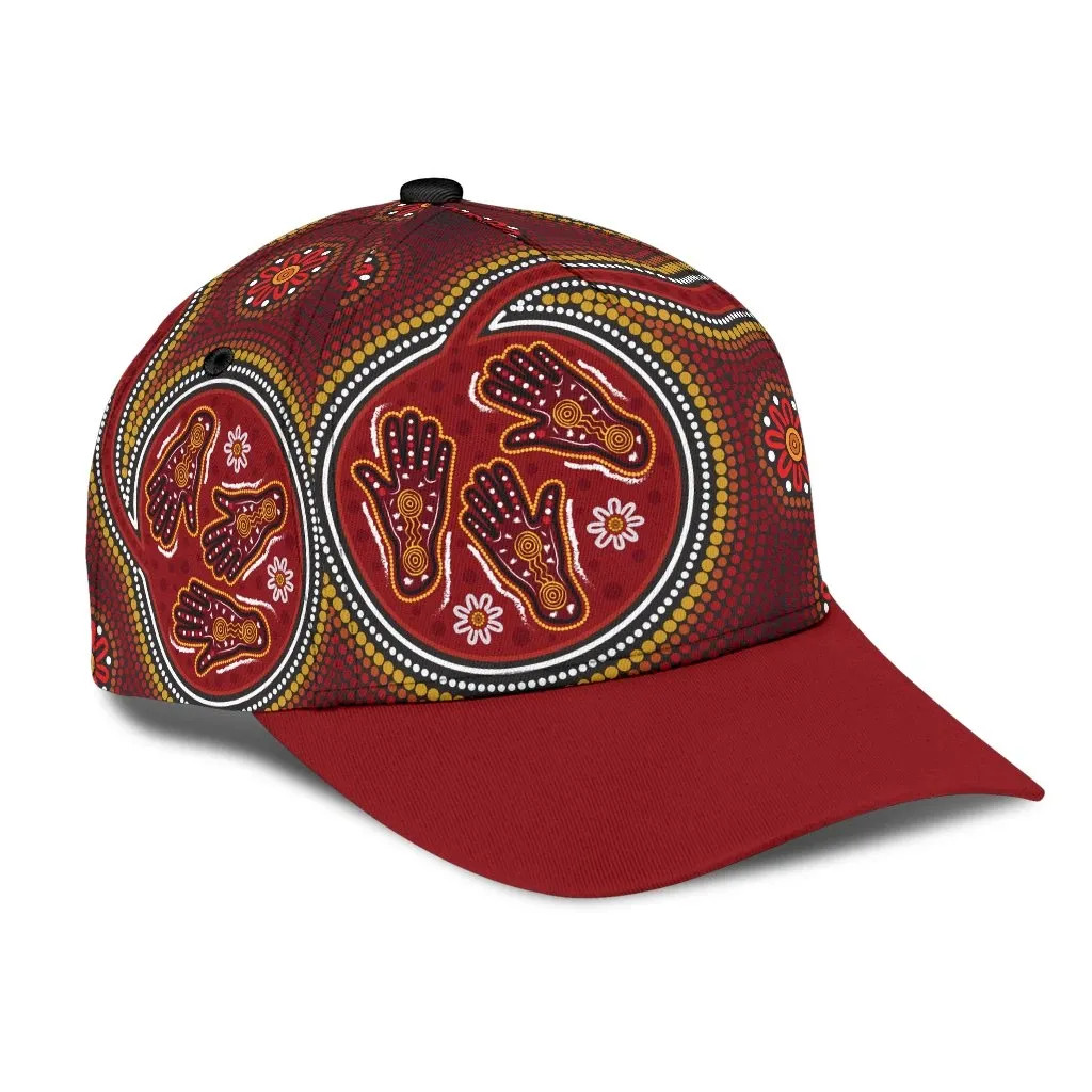 Australia Aboriginal Cap - Aboriginal Dot Art Painting VER6