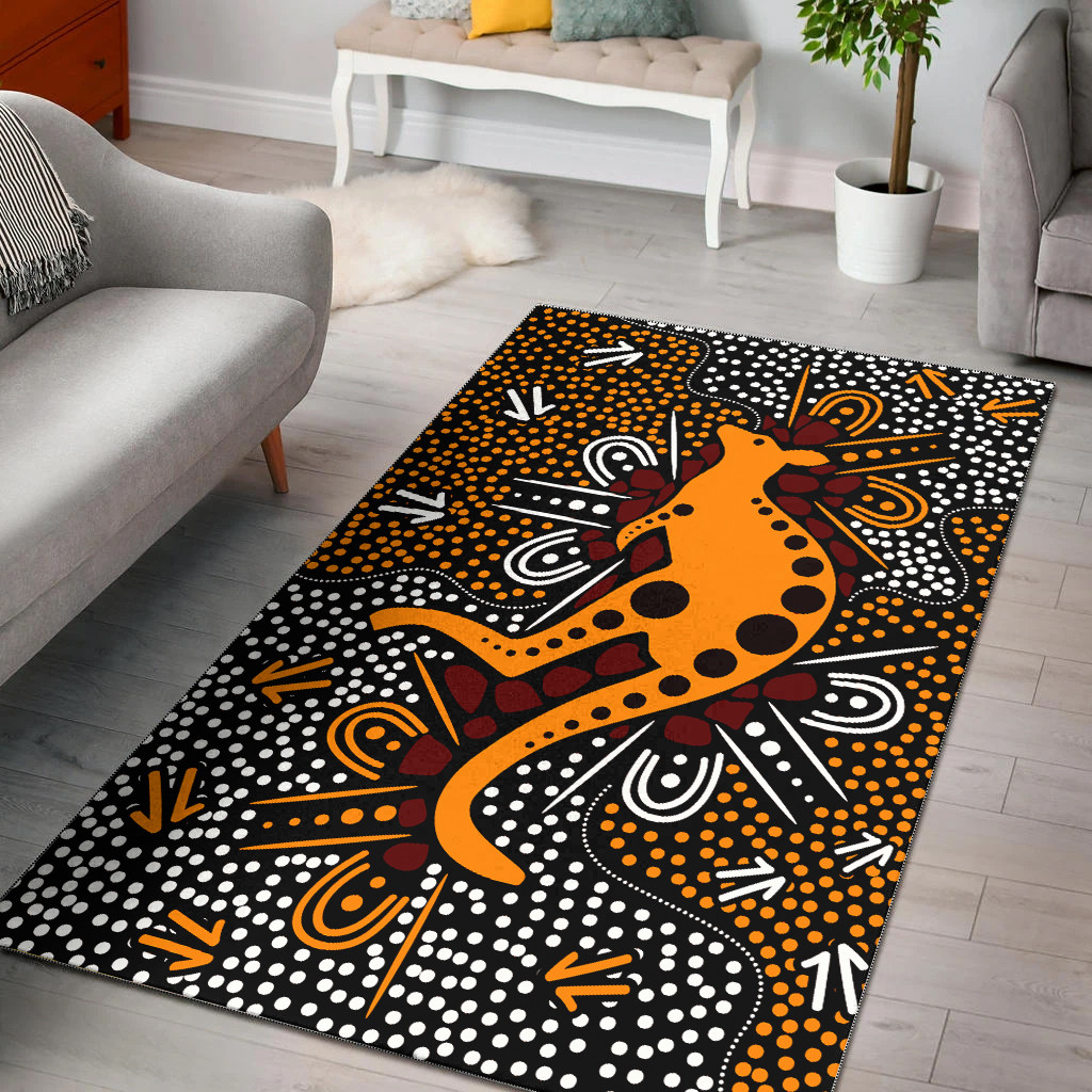 Australia Aboriginal Area Rug - Indigenous Aboriginal art background ...