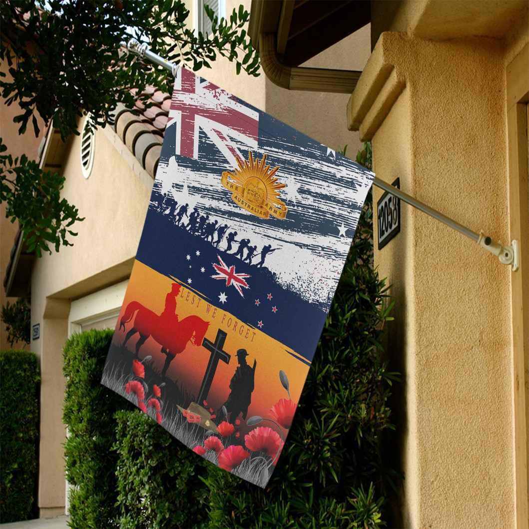 Australian and New Zealand Army Corps Anzac Day Flag - For The Fallen ...