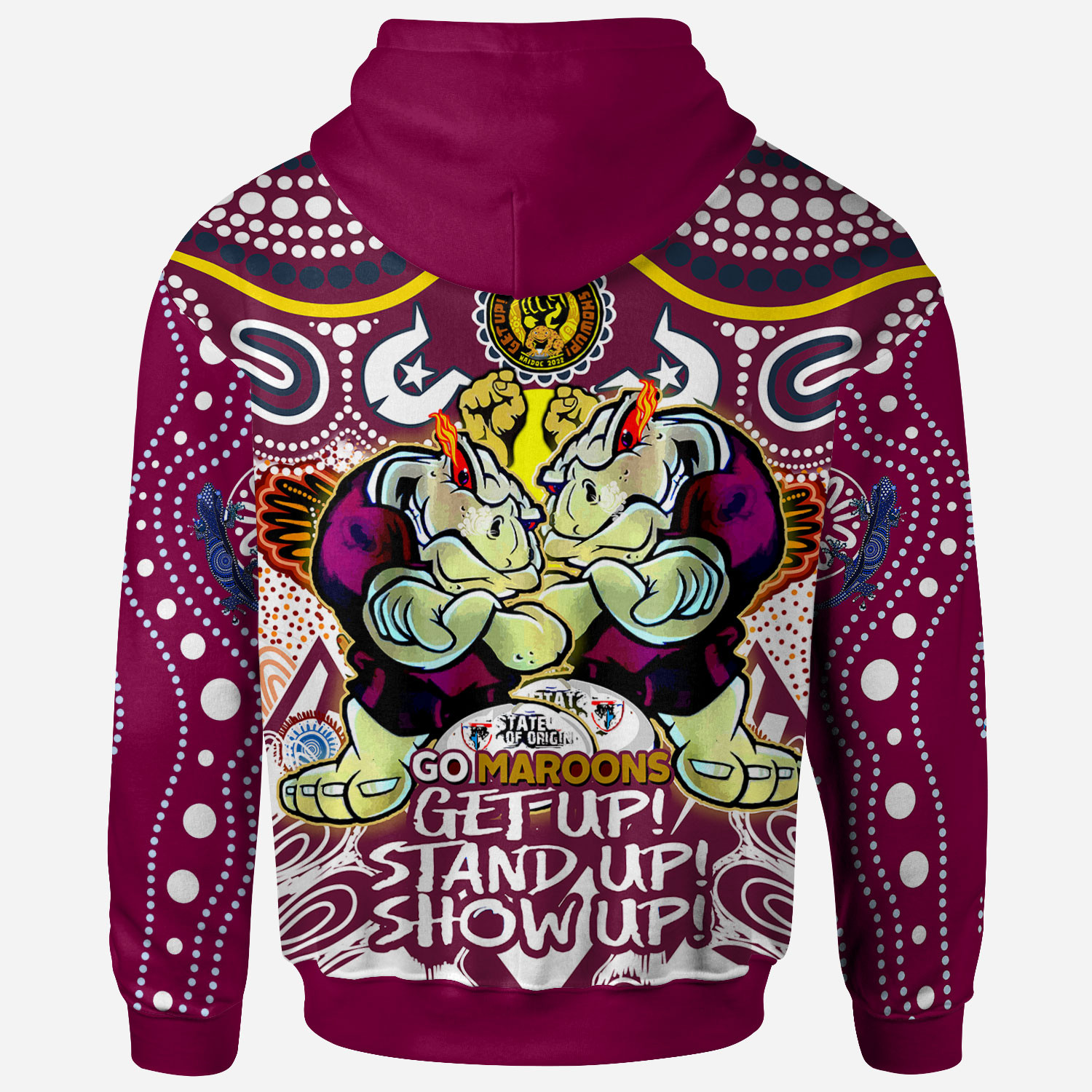 Cane Toads Naidoc Week Hoodie - Custom QLD Cane Toads Cane Toads Get Up ...
