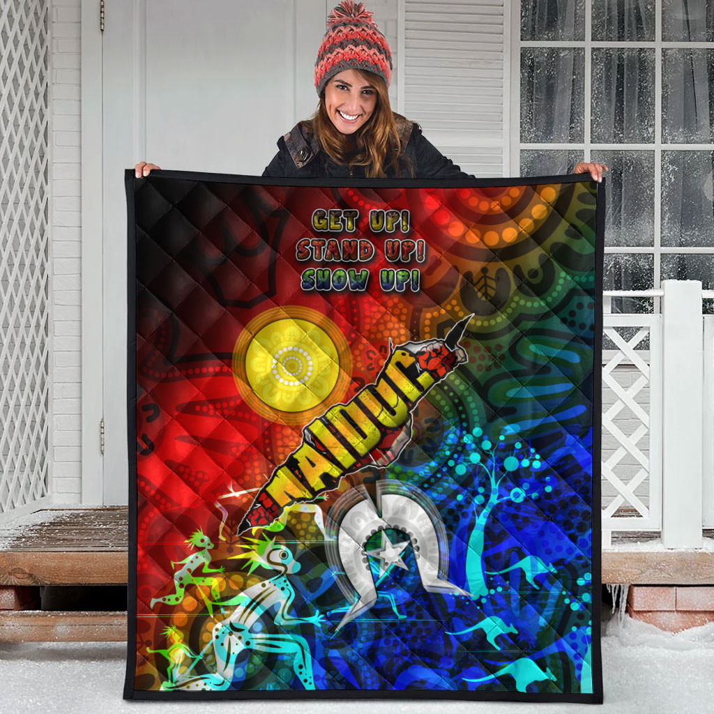 Australia Naidoc Week Quilt - Naidoc Aboriginal Dot Art Painting With ...