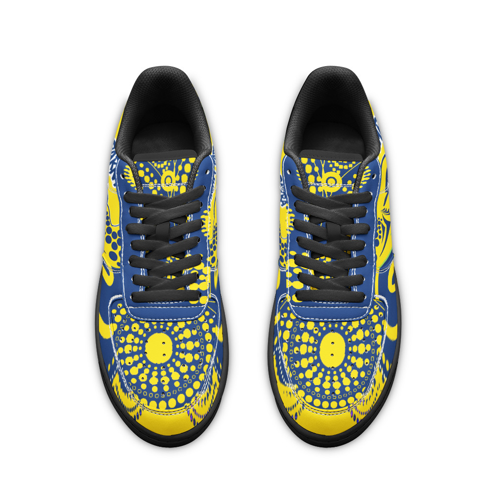 Parramatta Eels Low Top Sneakers F1 - Indigenous Mighty Parra With ...