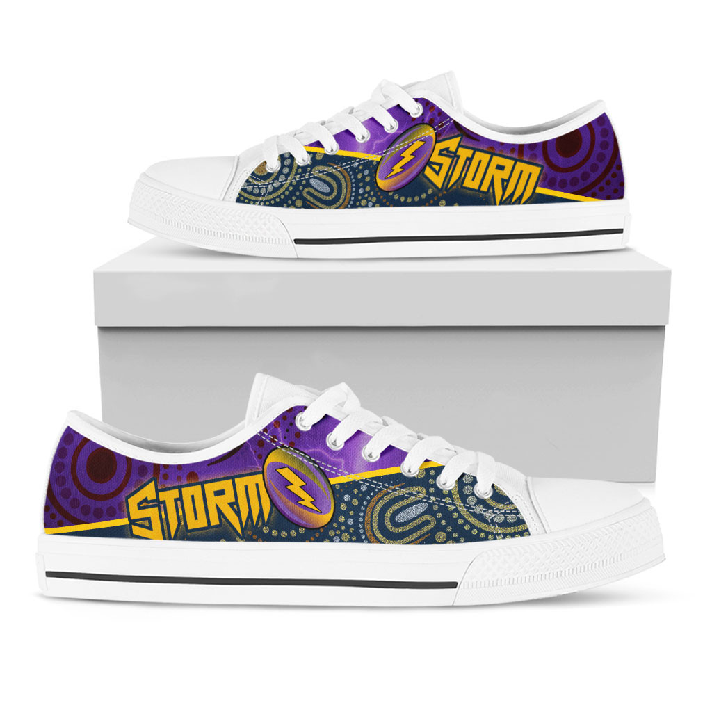 Melbourne Storm Low Top Canvas Shoes - Melbourne Storm Sport Style Low ...