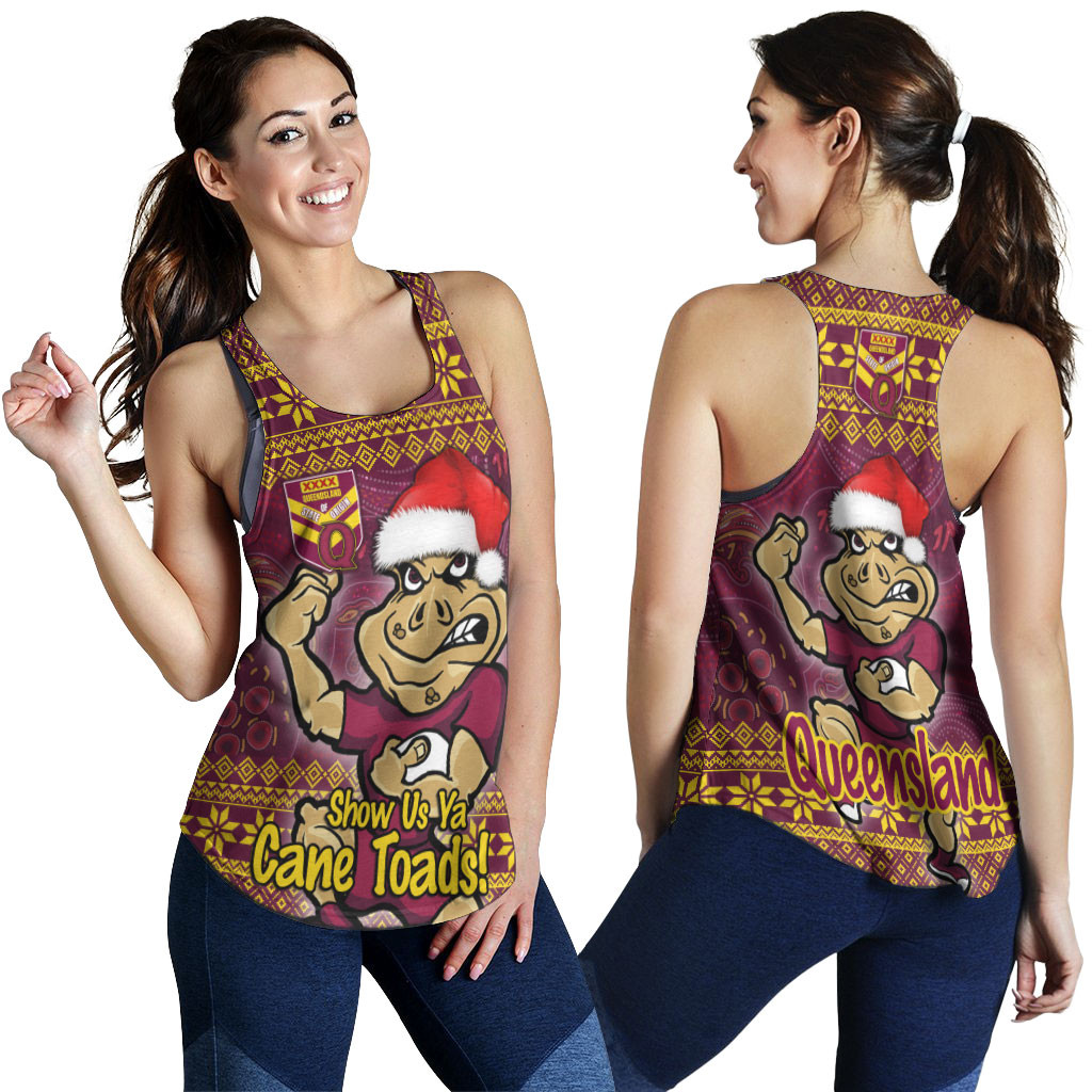 Cane Toads Women Racerback Tank - Custom Christmas Show Us Ya Cane ...