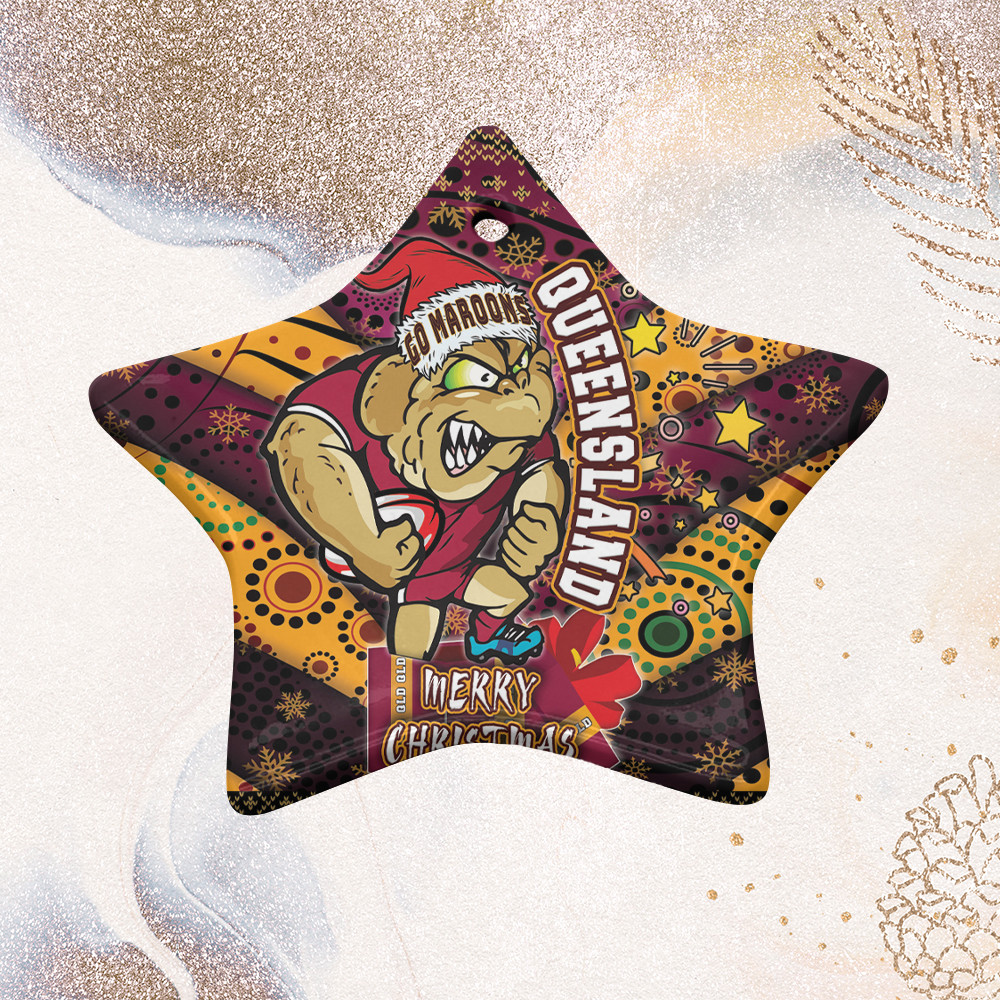 Cane Toads Christmas Ornament - QLD Go Maroons Cane Toads Aboriginal ...