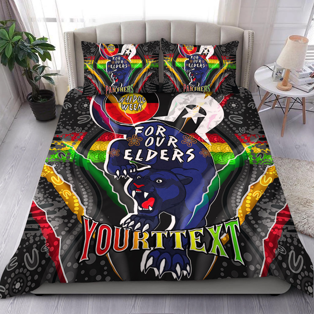 Penrith Panthers Naidoc Week Custom Bedding Set - Penrith Panthers ...