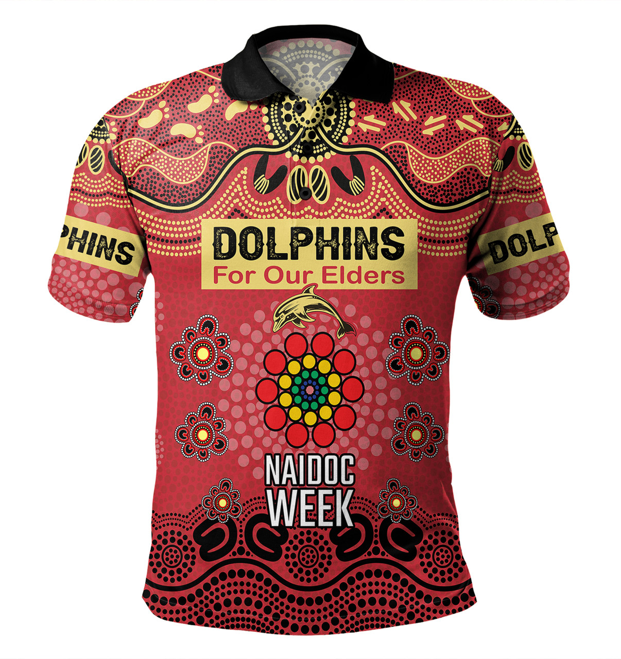 Redcliffe Dolphins Naidoc Week Custom Polo Shirt - NAIDOC WEEK 2023 ...