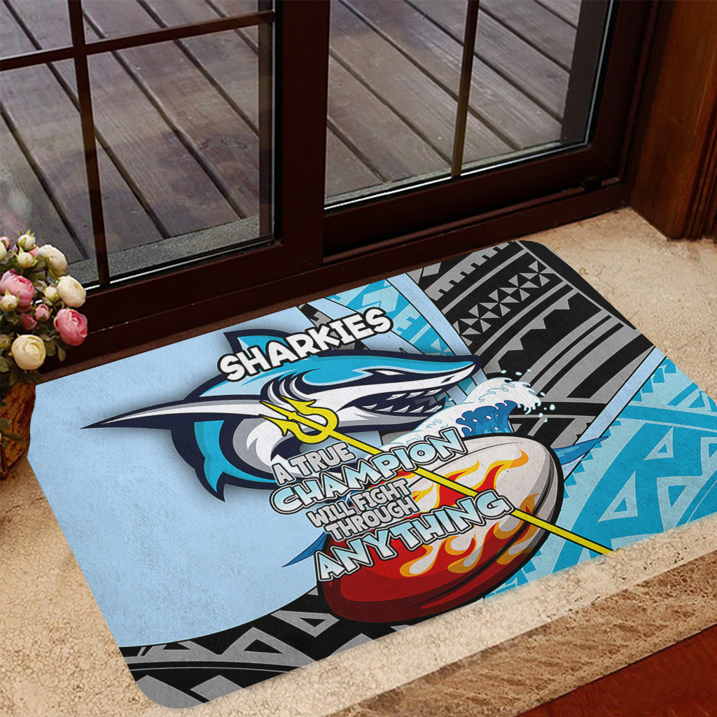 Cronulla-Sutherland Sharks Door Mat - A True Champion Will Fight ...